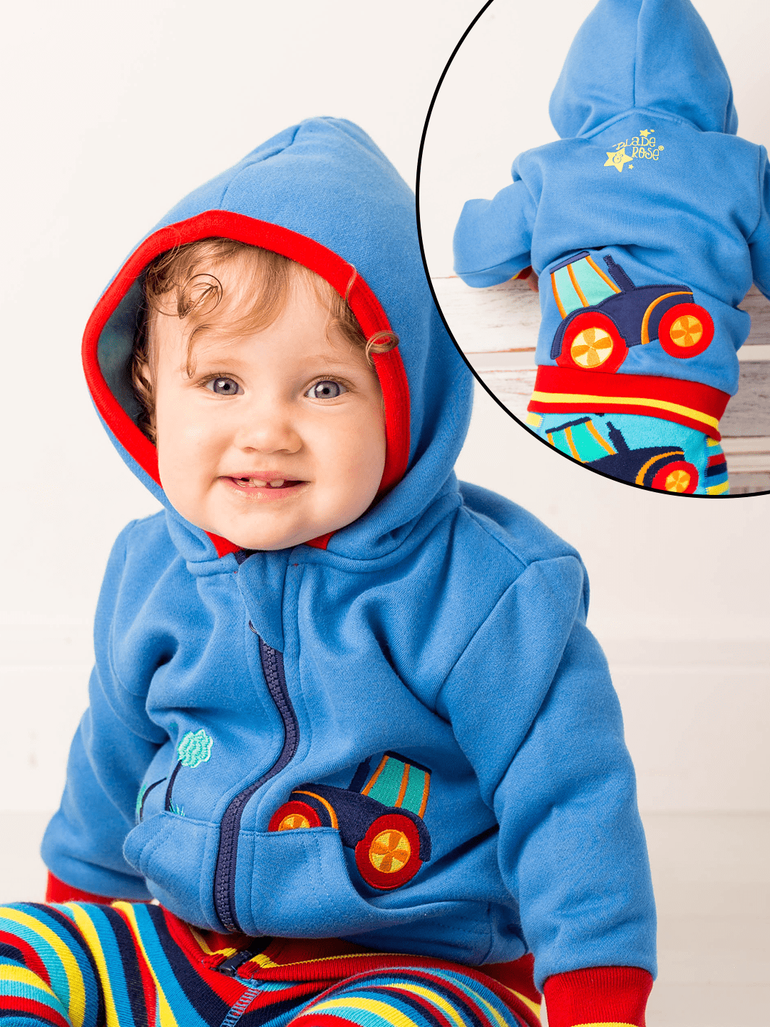 Farmyard Tractor Hoodie | Unisex Clothing For Babies & Toddlers | Blade ...