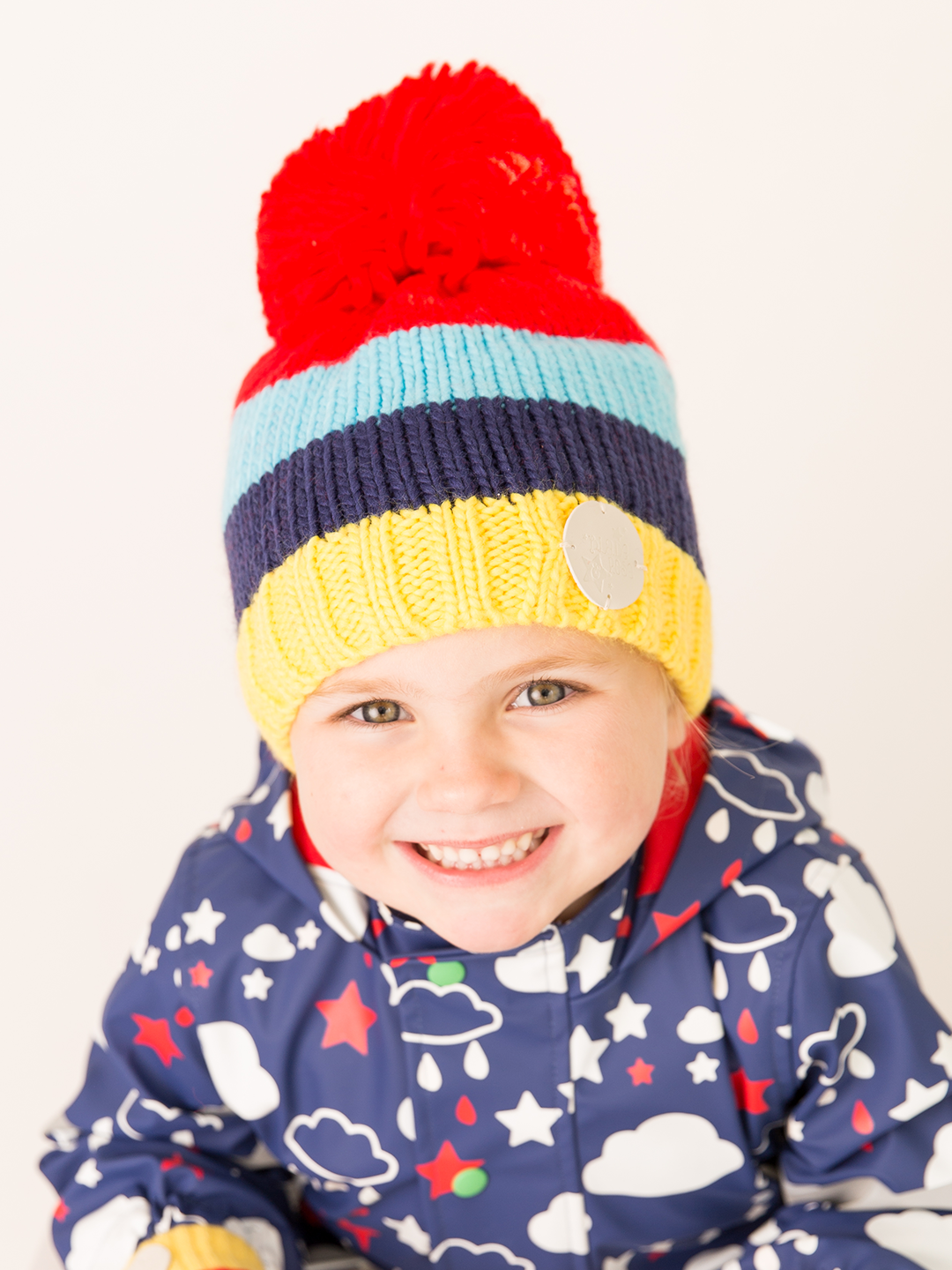 Bright Stripe Bobble Hat | Blade & Rose – Blade & Rose UK